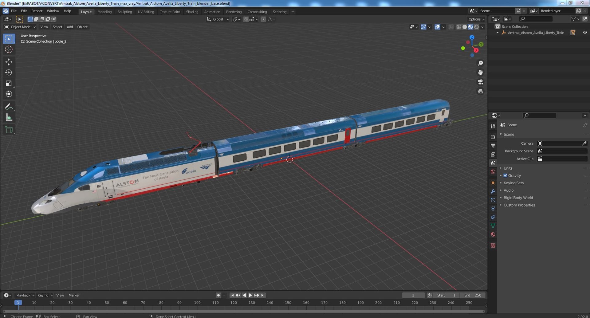 3D Amtrak Alstom Avelia Liberty Train - TurboSquid 2089630