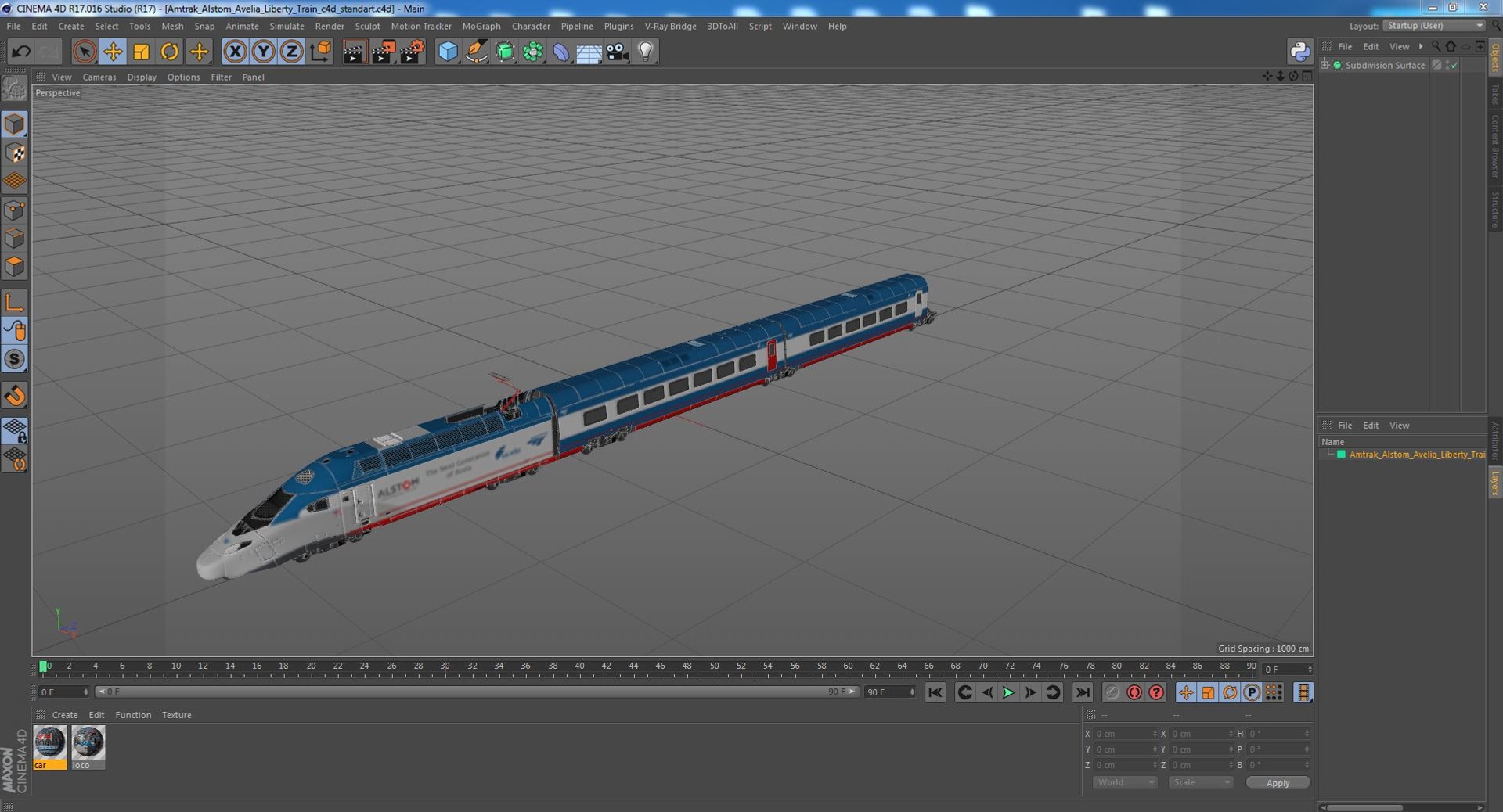 3D Amtrak Alstom Avelia Liberty Train - TurboSquid 2089630