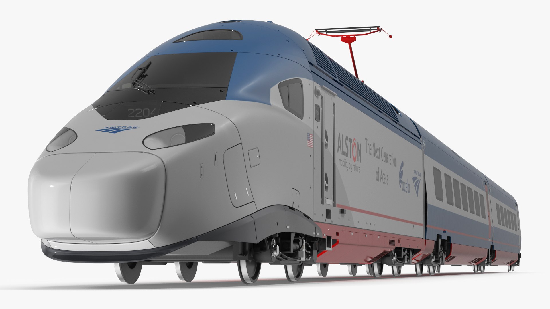 3D Amtrak Alstom Avelia Liberty Train - TurboSquid 2089630