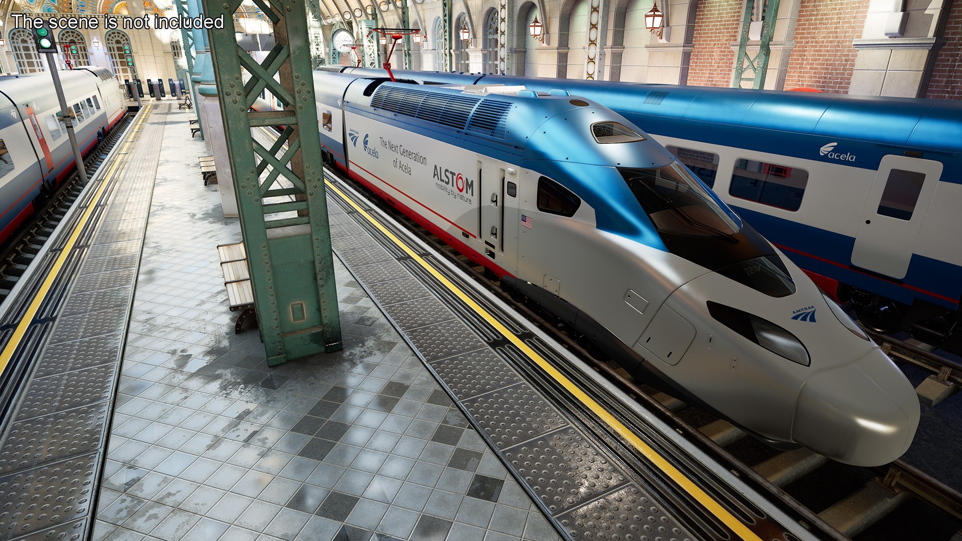 3D Amtrak Alstom Avelia Liberty Train - TurboSquid 2089630