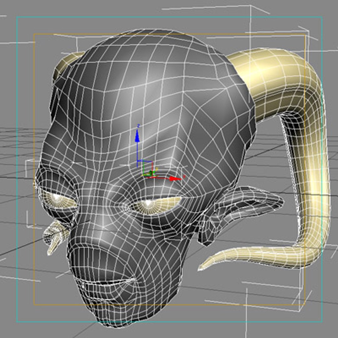 3d Model Of Demon Head