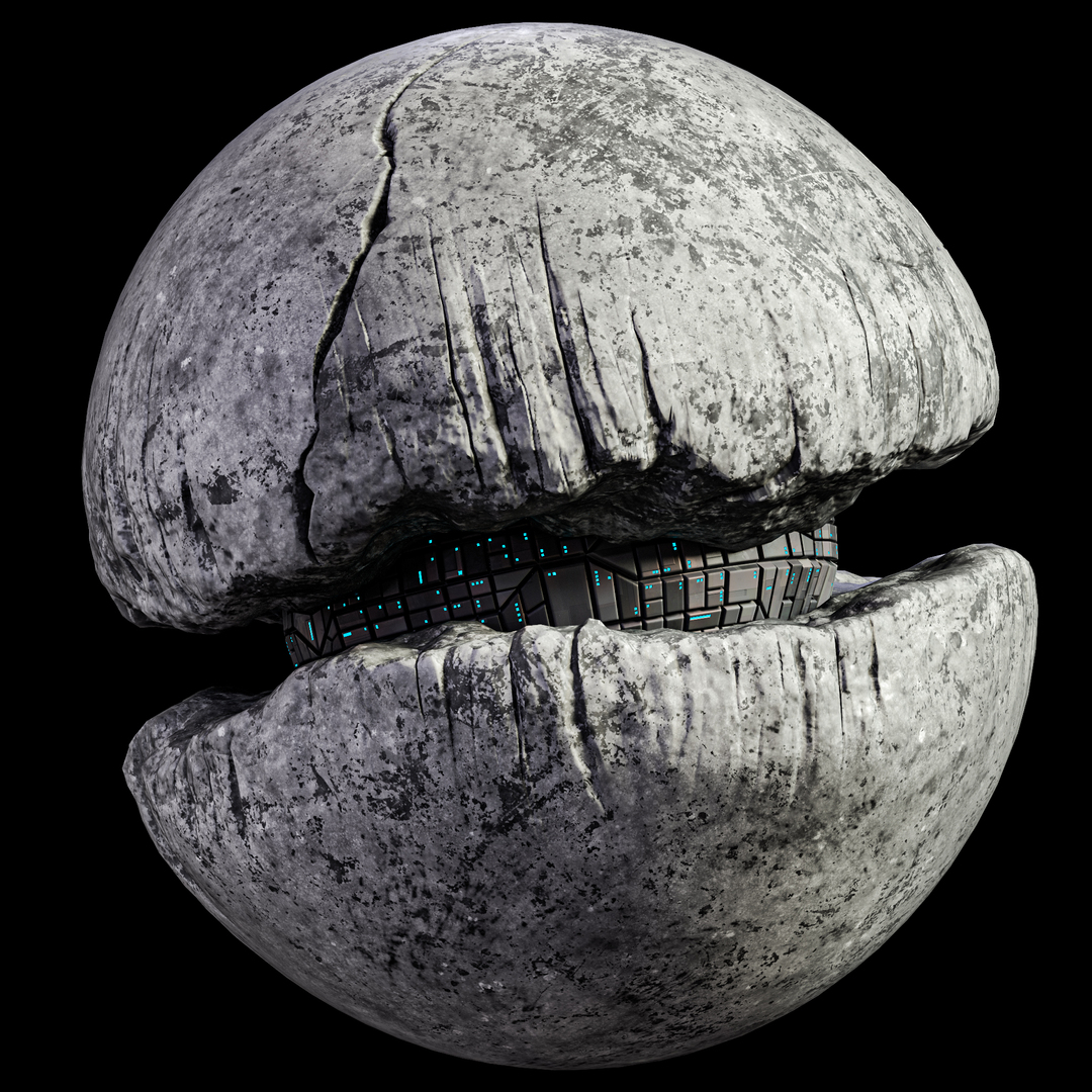 Death Moon Planet Sci-Fi-Echtzeit 3D-Modell - TurboSquid 1743014