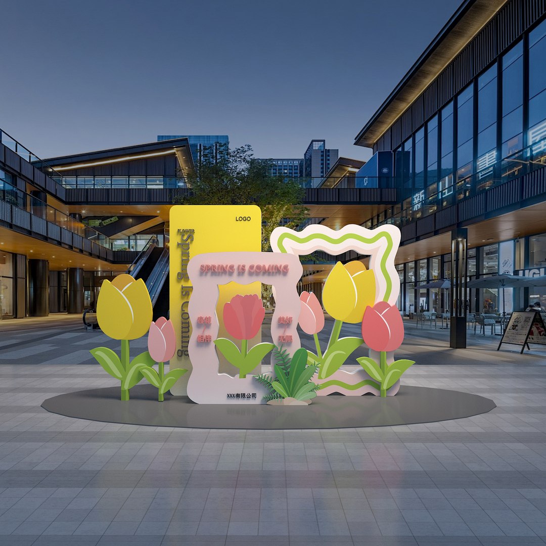 3D Spring Decoration Goddess Festival Display 38 Womens Day Shopping ...