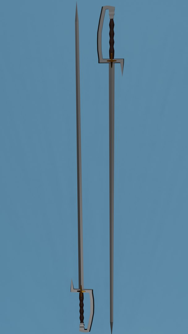 3D model simple rapier - TurboSquid 1638360