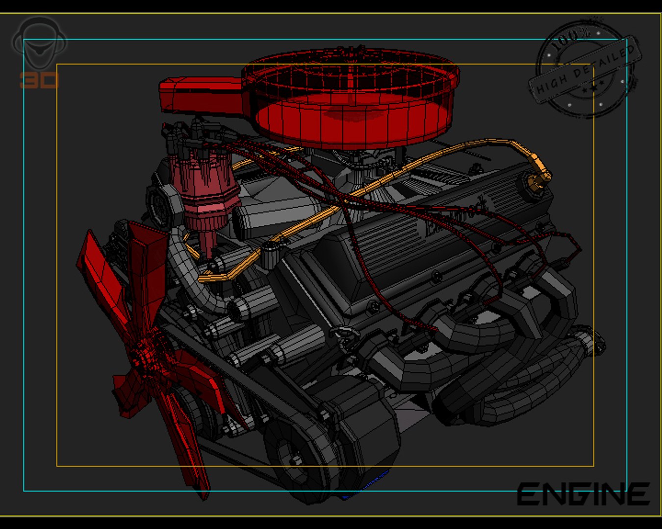 3ds Turbo V8 Engine