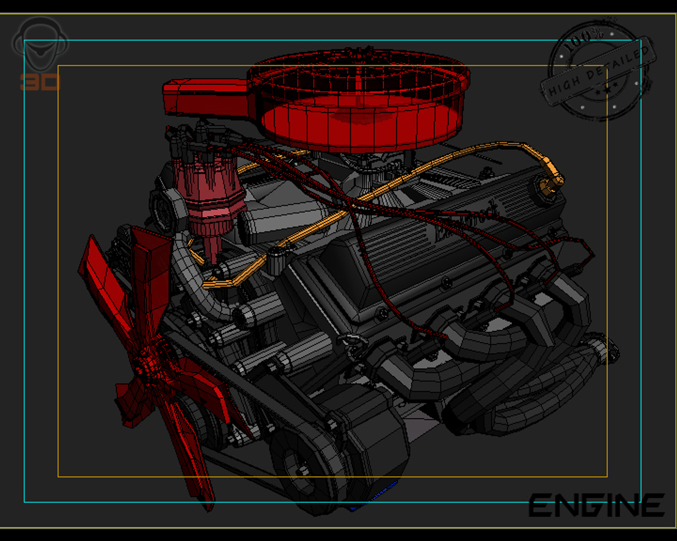3ds turbo v8 engine