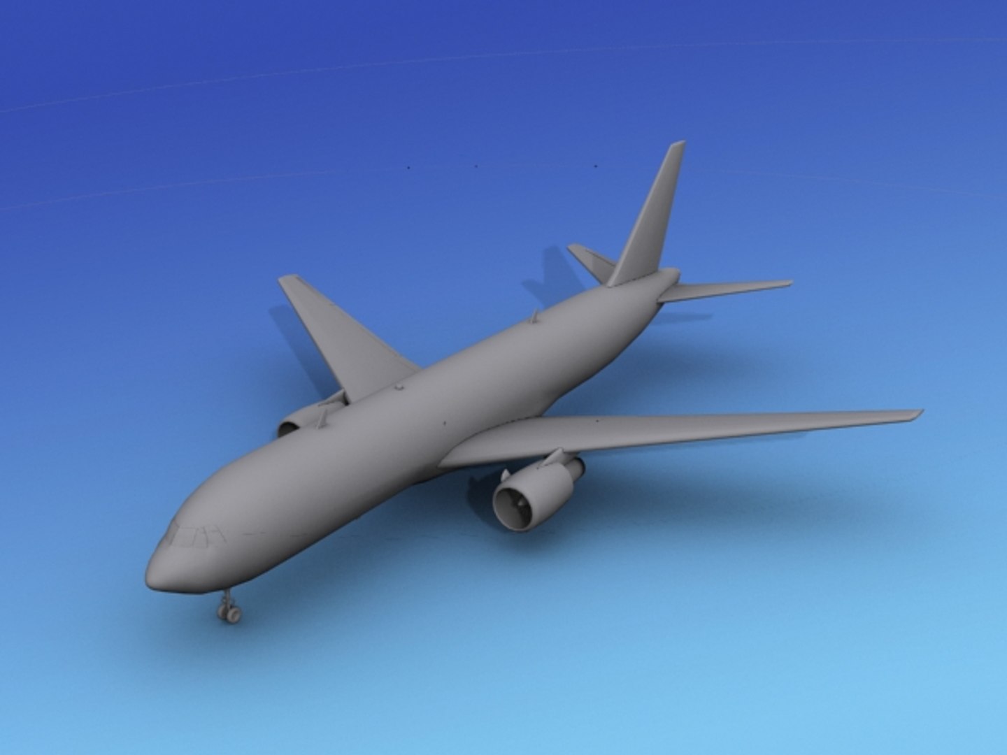 3d model airlines boeing 767 767-300