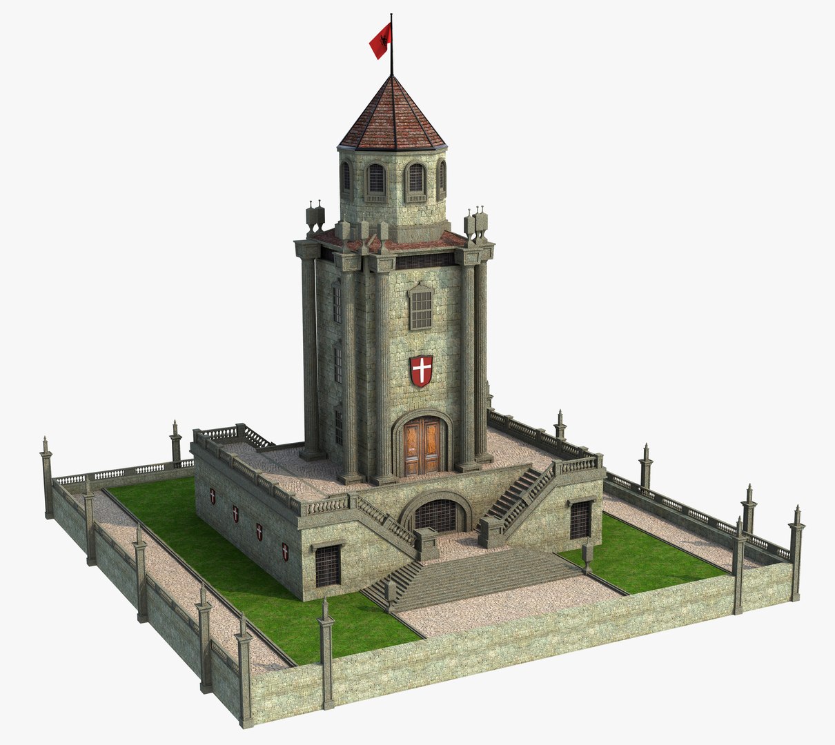 3D Fantasy Tower Middle Ages. Model - TurboSquid 1721456