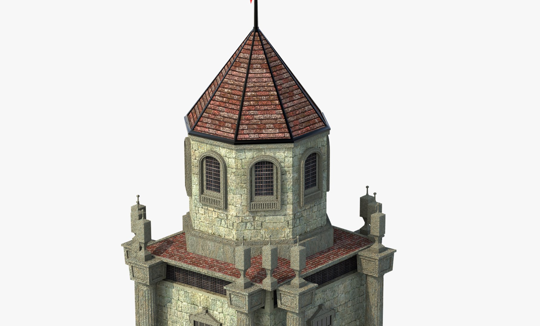 3D Fantasy Tower Middle Ages. Model - TurboSquid 1721456