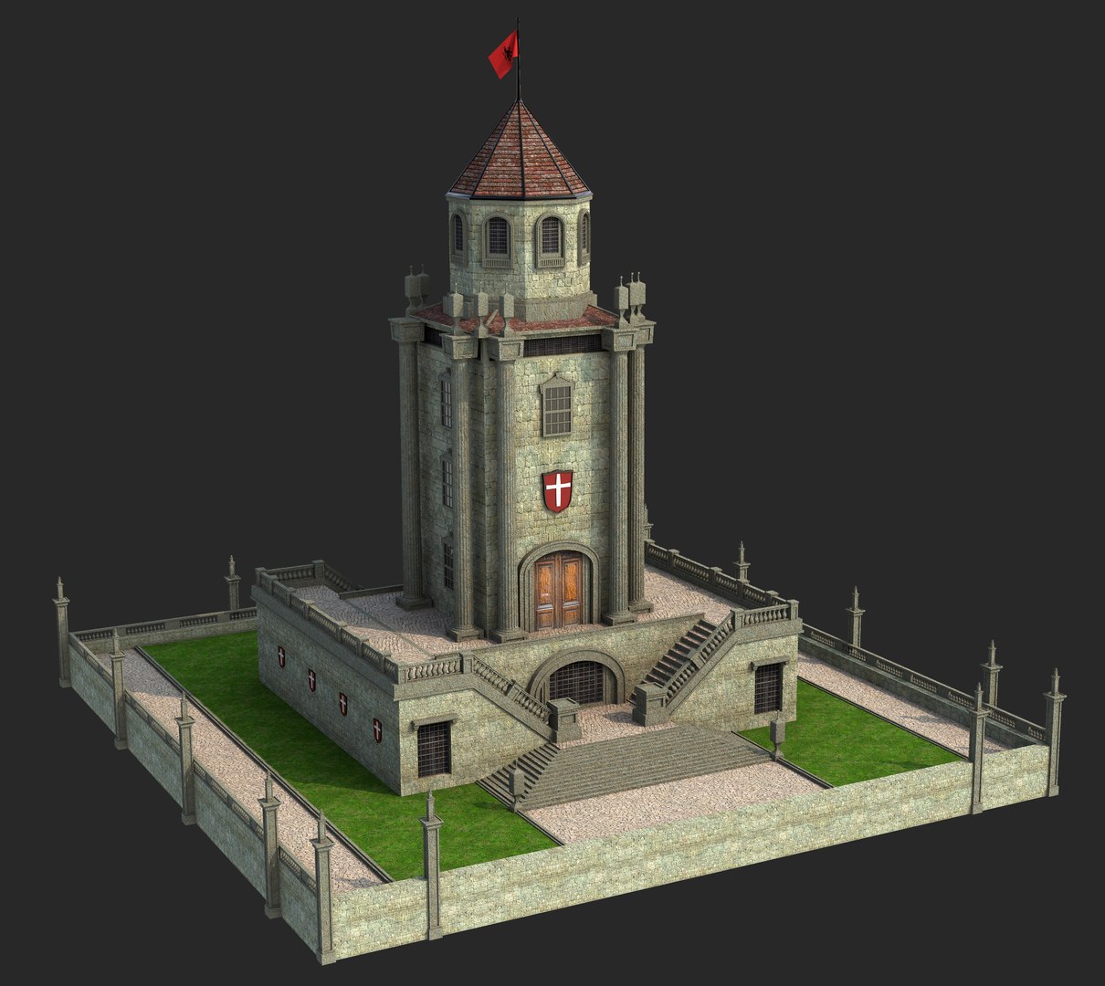 3D Fantasy Tower Middle Ages. Model - TurboSquid 1721456