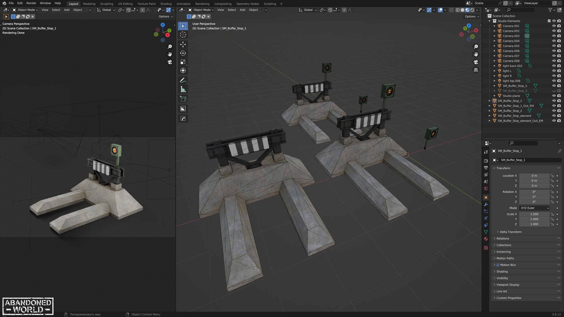 3D Railway Buffer Stop - TurboSquid 2235804