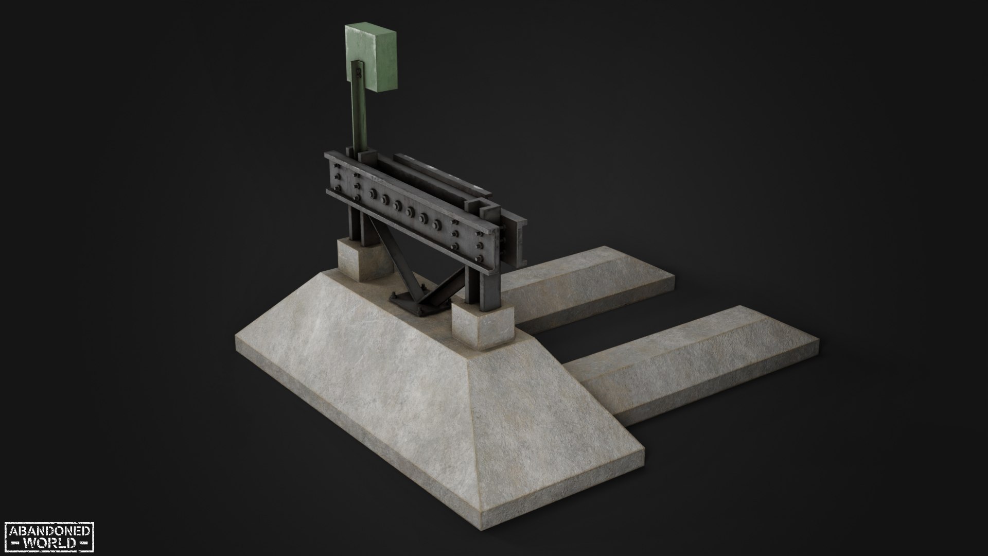 3D Railway Buffer Stop - TurboSquid 2235804