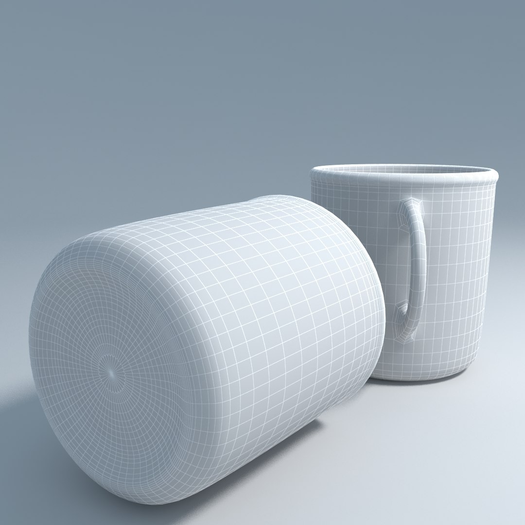 old cup ceramic 3d model