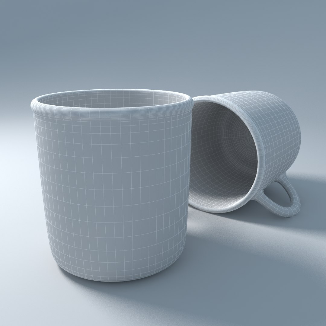 old cup ceramic 3d model