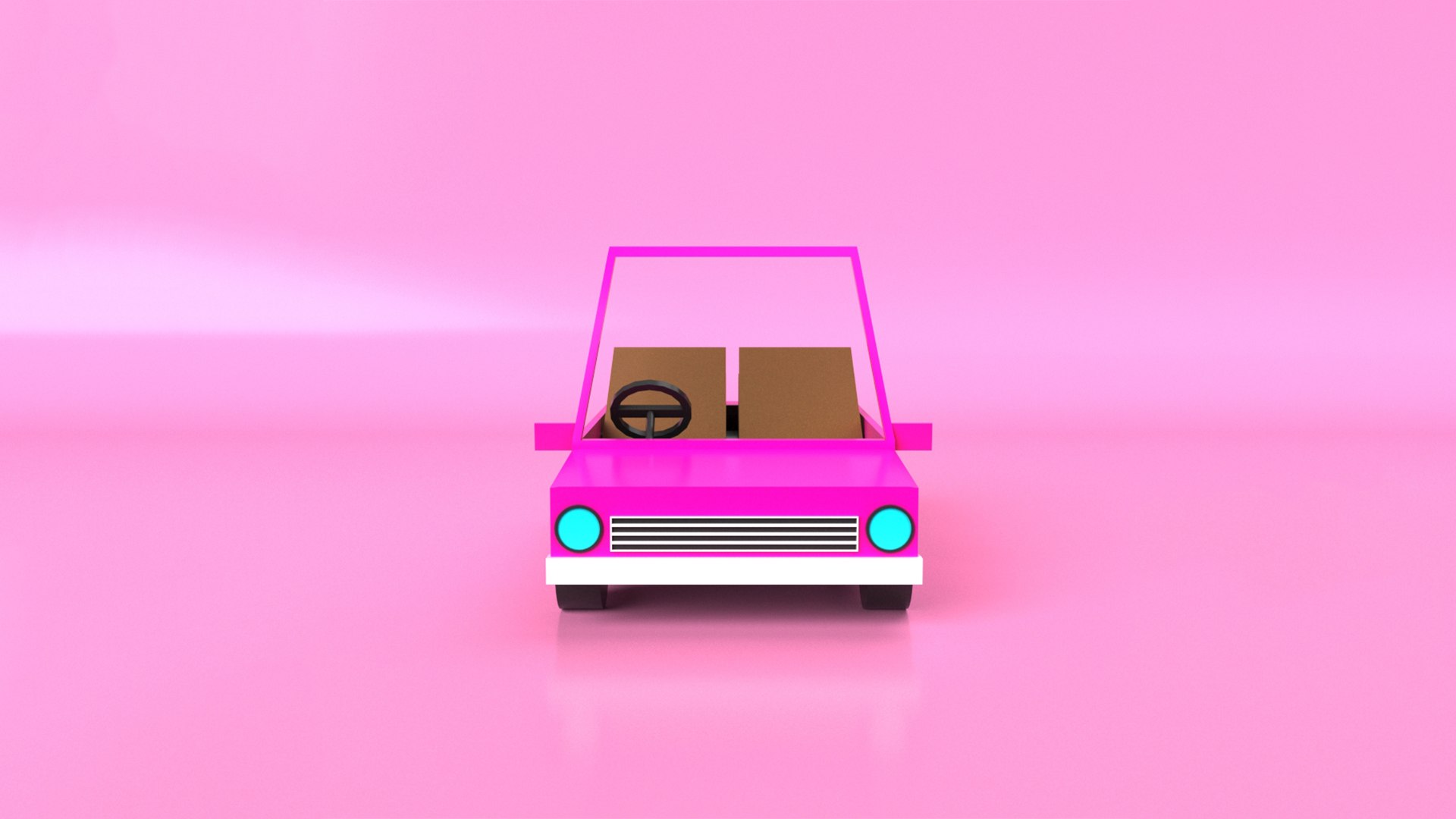 3D Model Cartoon Car V6 - TurboSquid 2198952