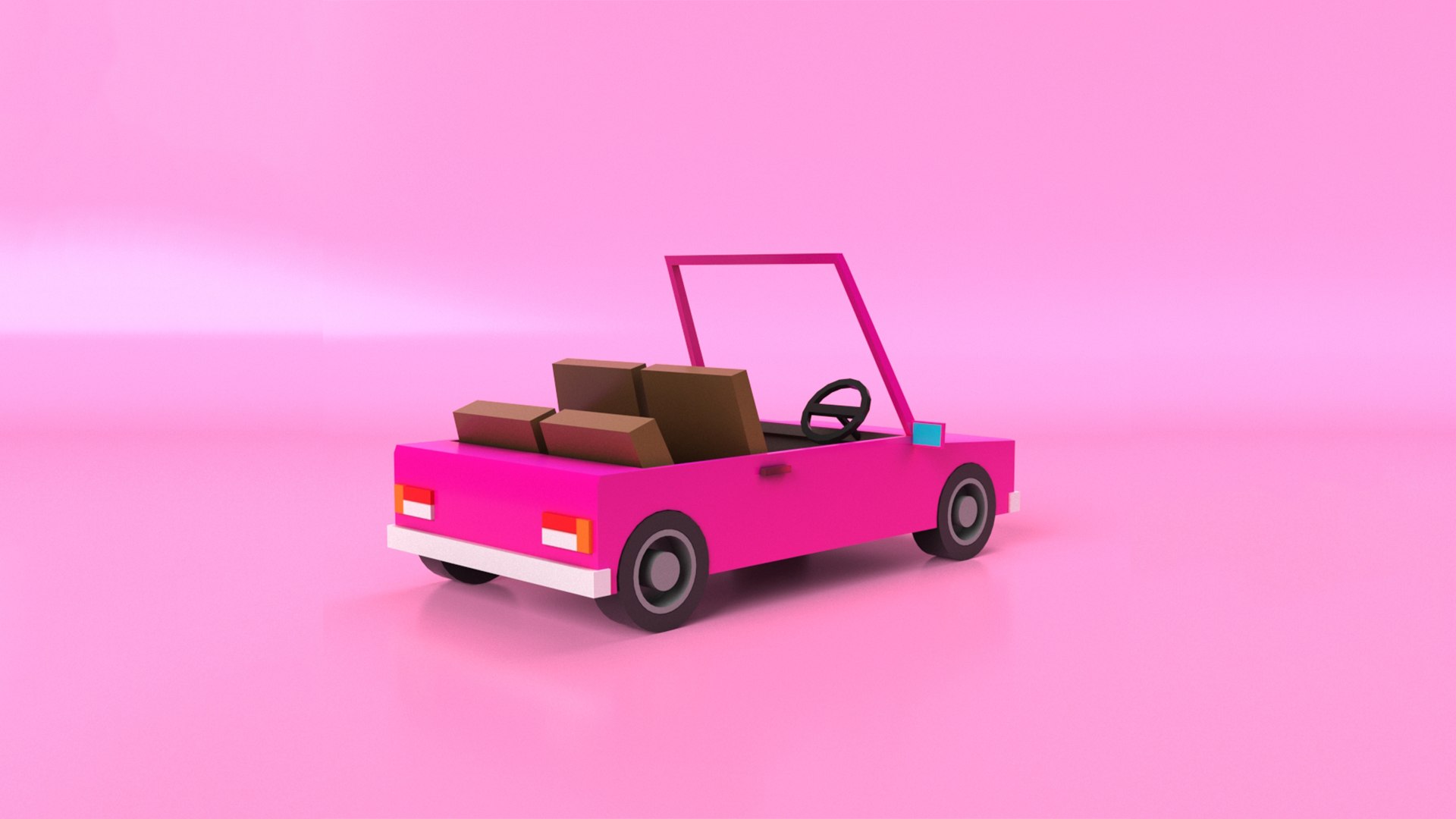 3D Model Cartoon Car V6 - TurboSquid 2198952