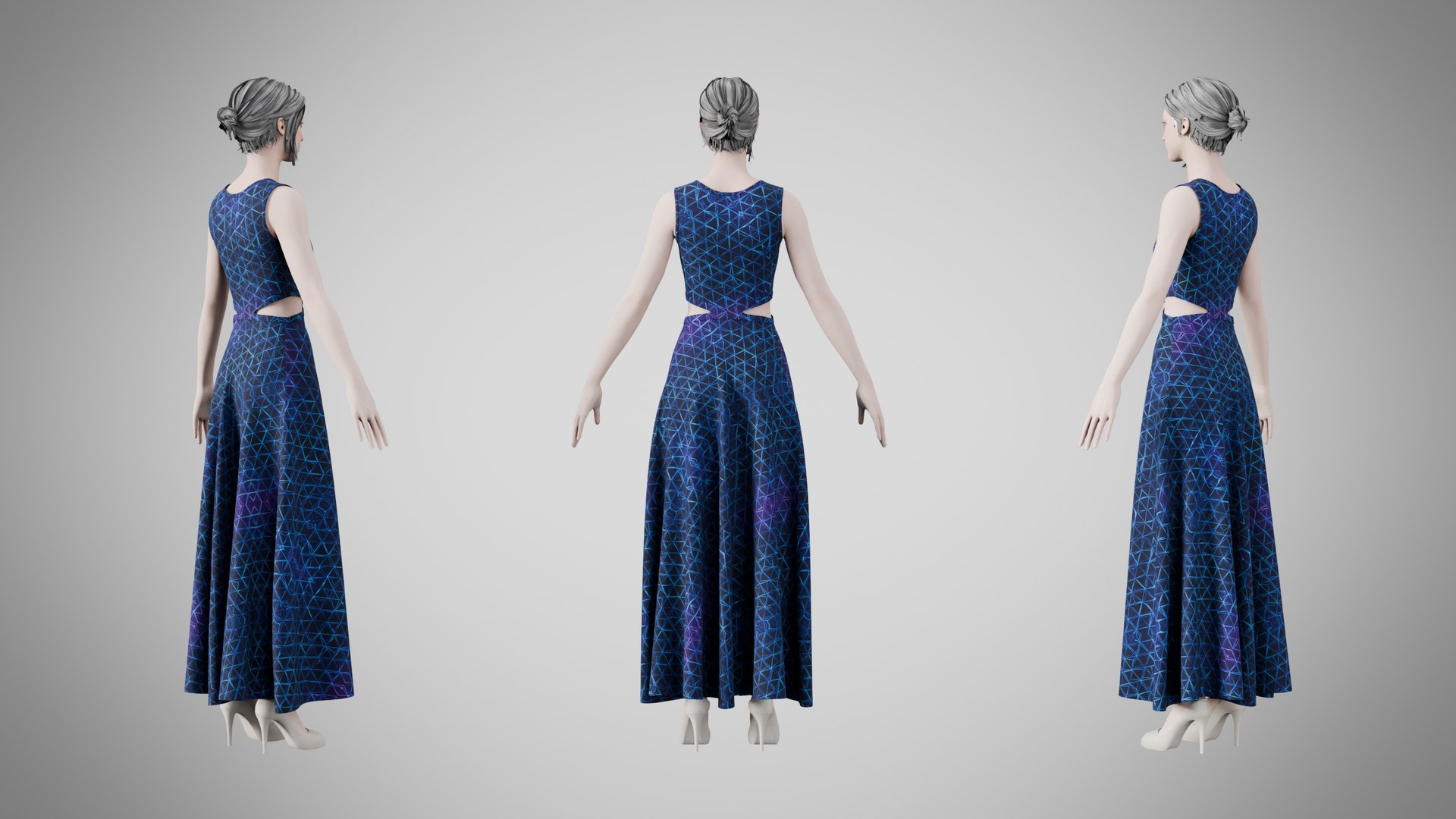 3D Model Dress 31 Cyber Polygon Mesh - TurboSquid 2494380