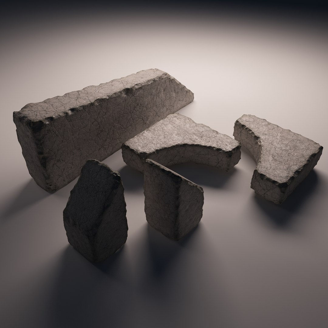 stone pack 3d model