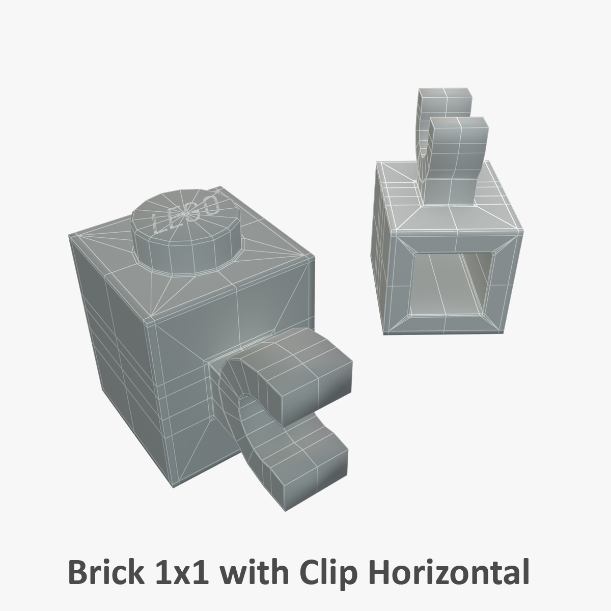 lego bricks 1x1 3d model