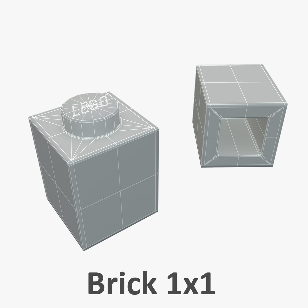 Lego Bricks 1x1 3d Model