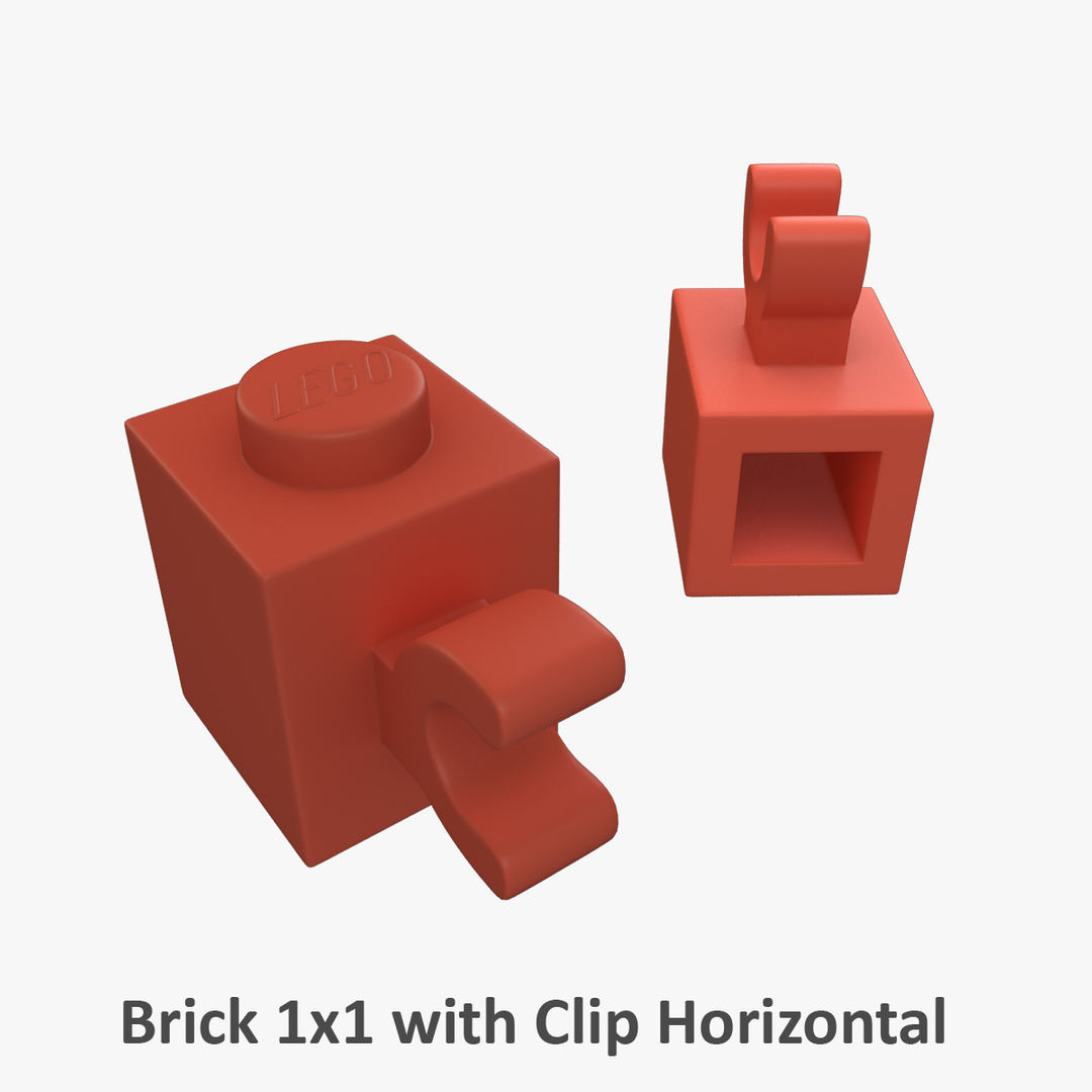 lego bricks 1x1 3d model