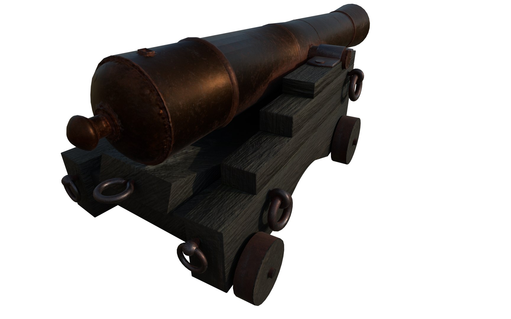 Ship cannon 3D model - TurboSquid 1219994