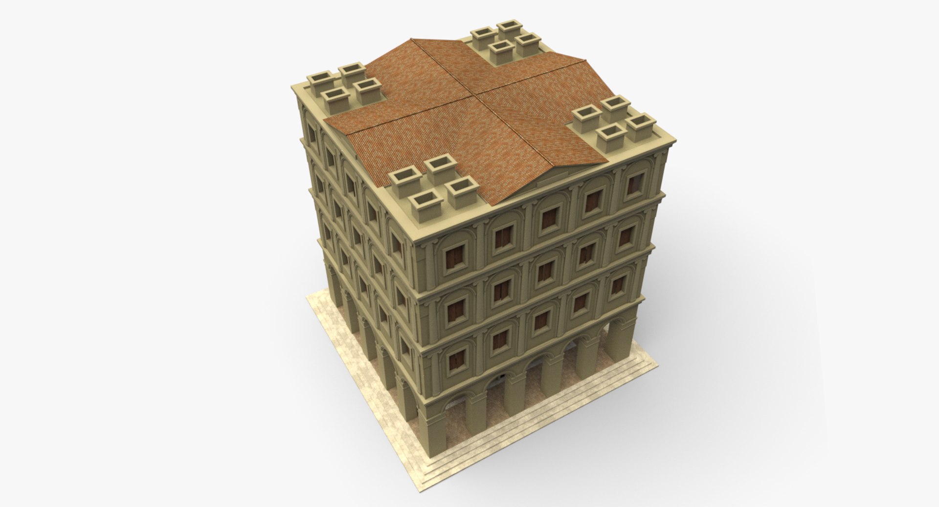 Italian Palace Tan 3D - TurboSquid 1379408