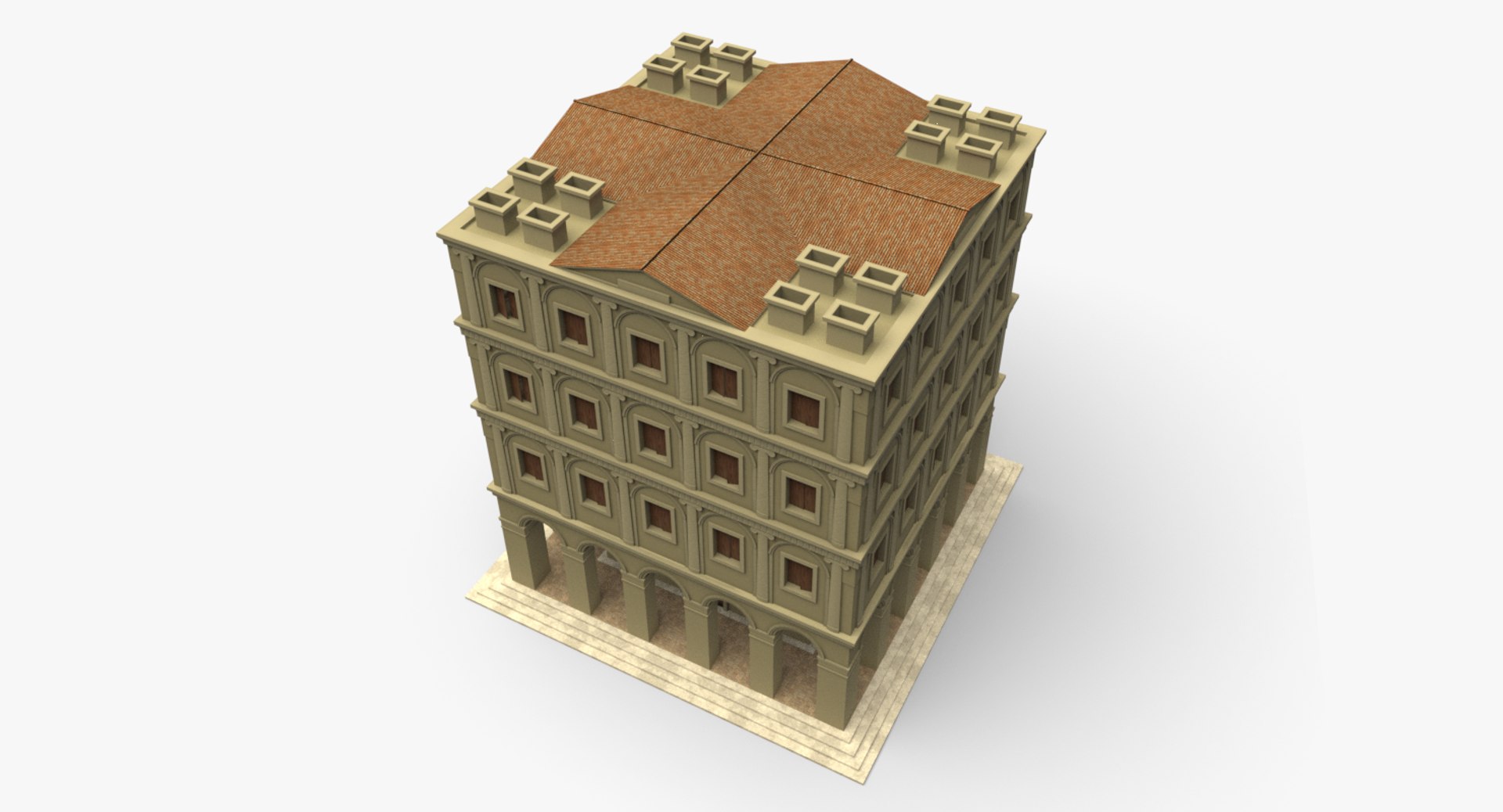 Italian Palace Tan 3D - TurboSquid 1379408