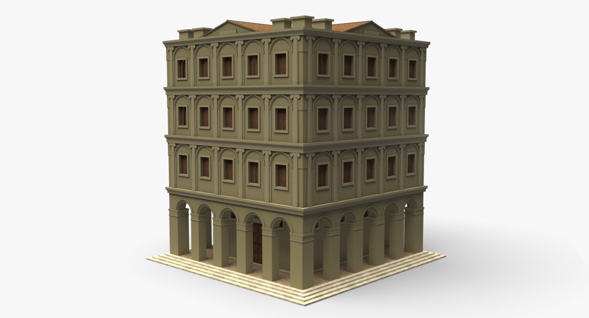 Italian Palace Tan 3D - TurboSquid 1379408