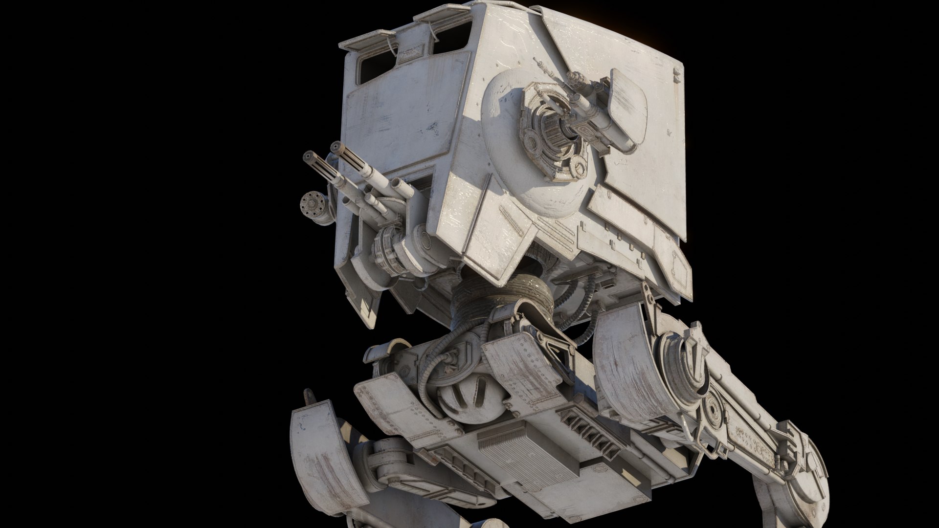 3D Star Wars All Terrain Scout Transport AT-ST - TurboSquid 2135251
