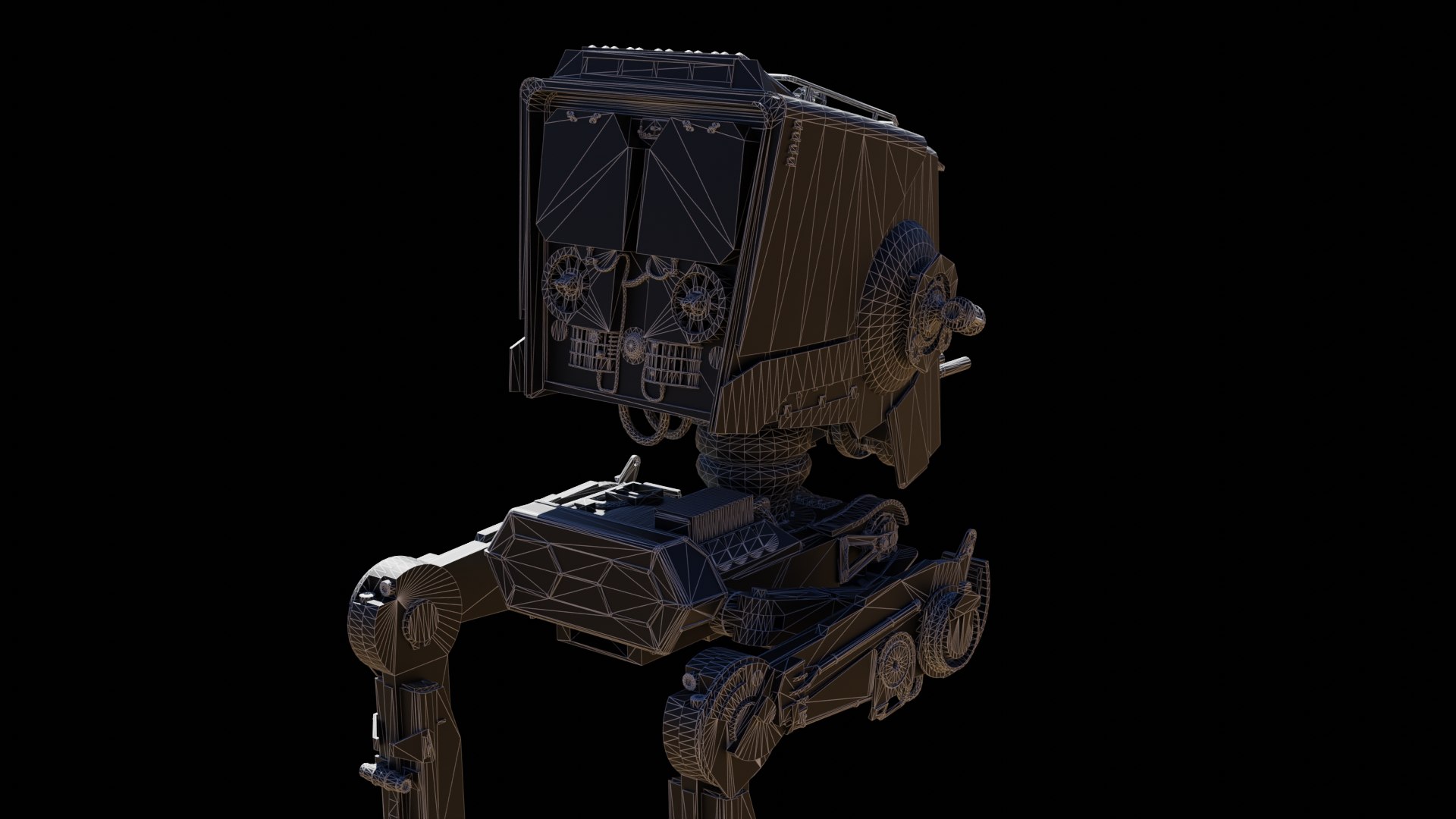 3D Star Wars All Terrain Scout Transport AT-ST - TurboSquid 2135251
