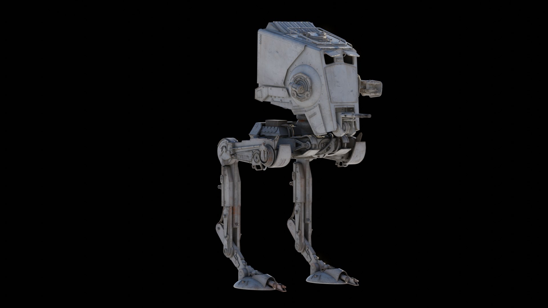 3D Star Wars All Terrain Scout Transport AT-ST - TurboSquid 2135251