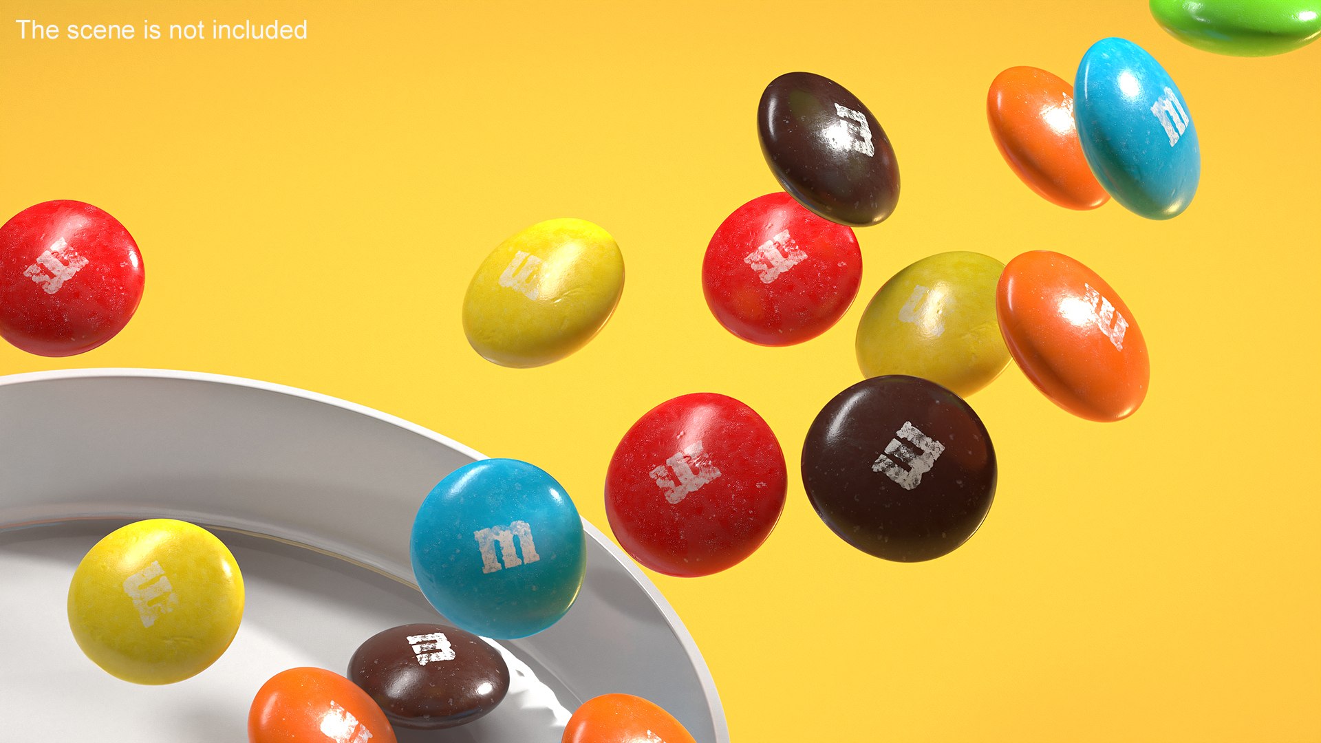 Multicolored M And Ms Candies 3D Model - TurboSquid 2269845