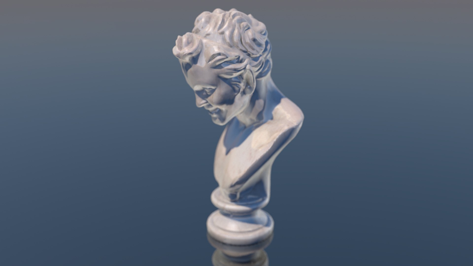 3D Satyr Bust Statue Sculpture Model - TurboSquid 1409995