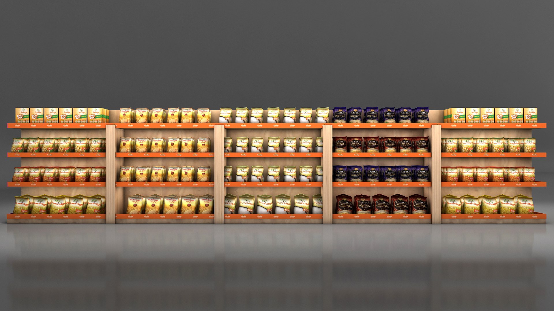 3D Super Store Shelf 3D Model Model - TurboSquid 2048960