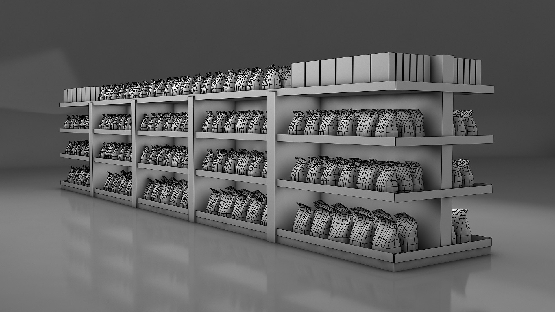 3D Super Store Shelf 3D Model Model - TurboSquid 2048960