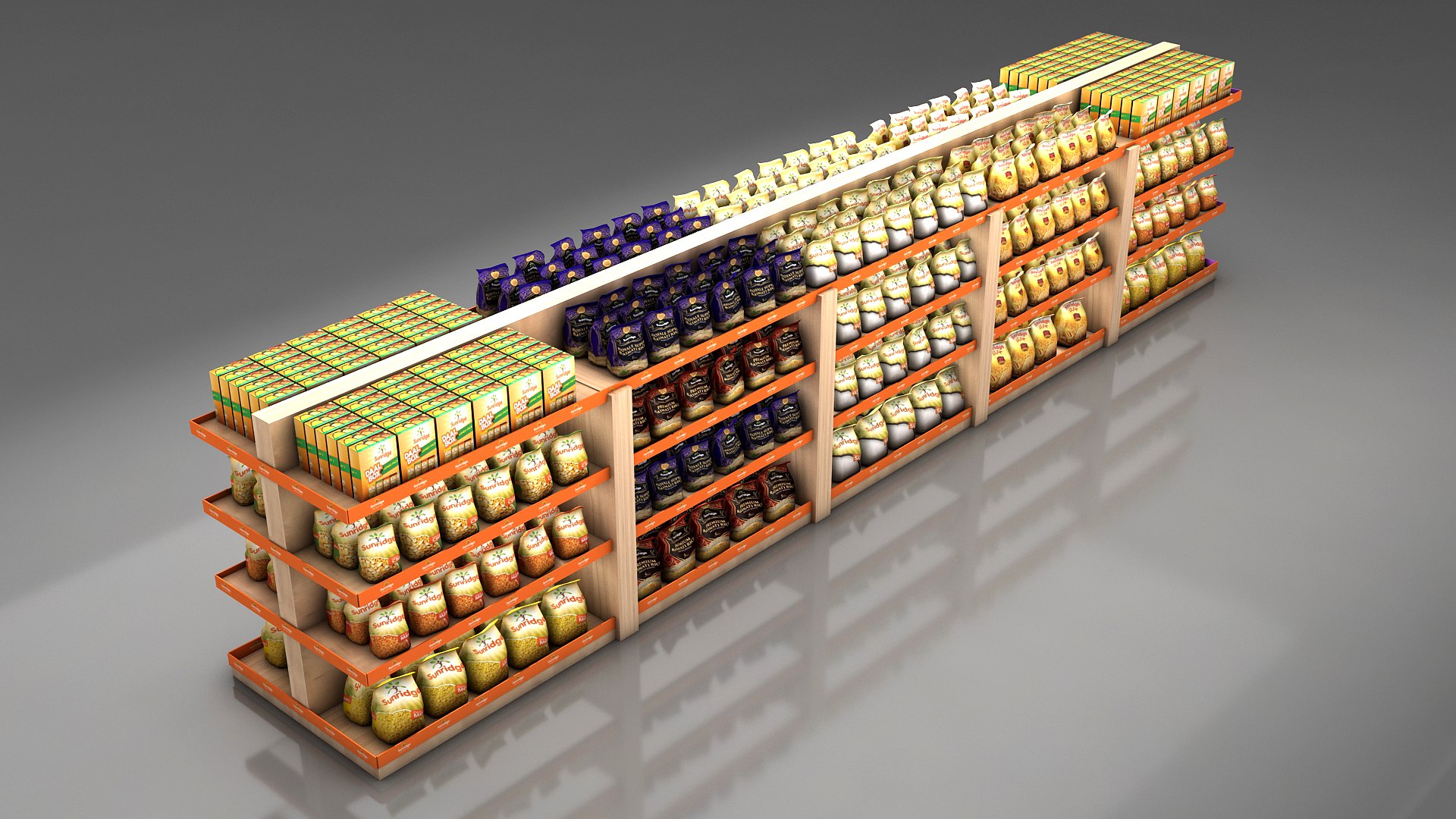 3D Super Store Shelf 3D Model Model - TurboSquid 2048960