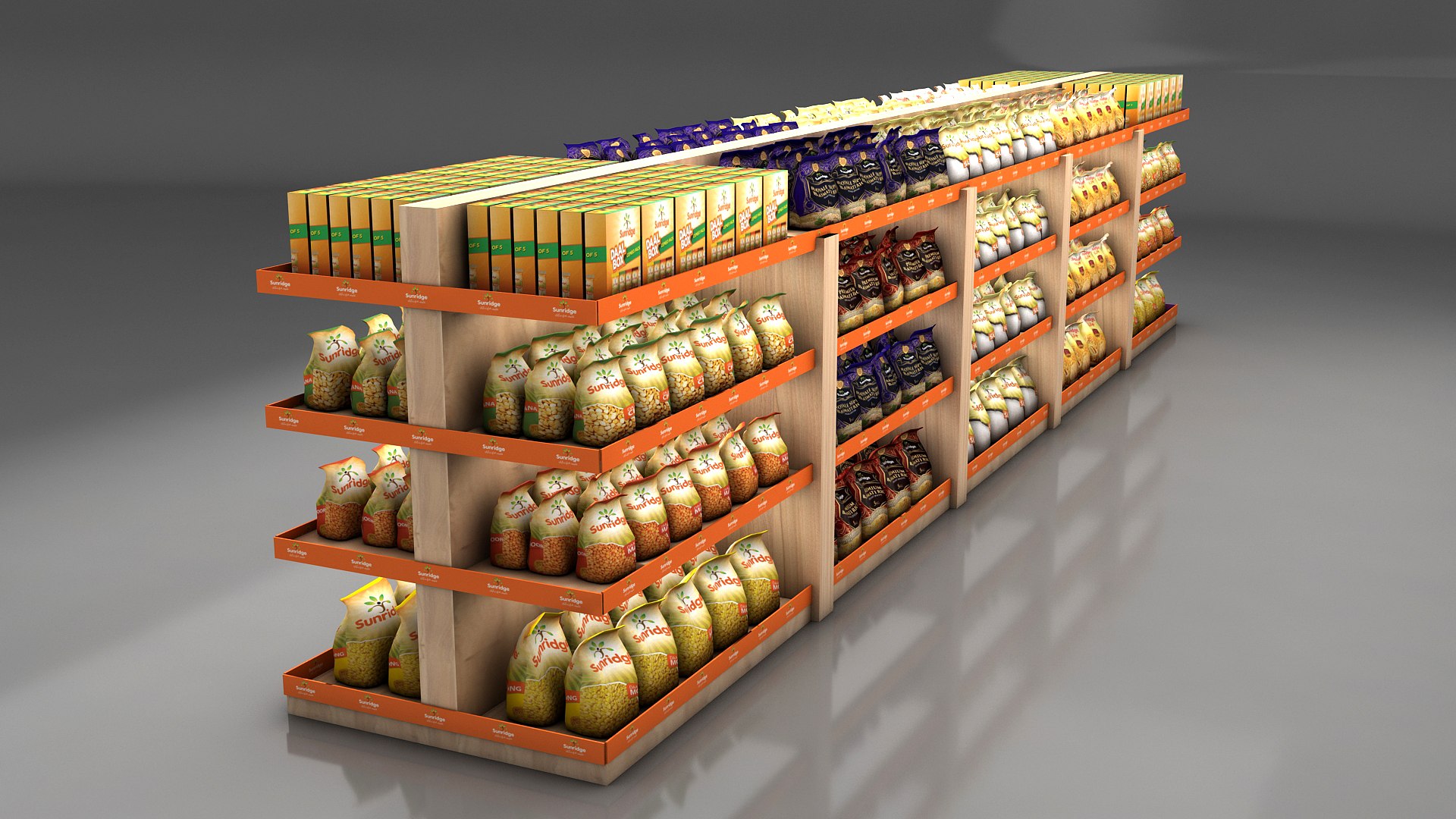3D Super Store Shelf 3D Model Model - TurboSquid 2048960