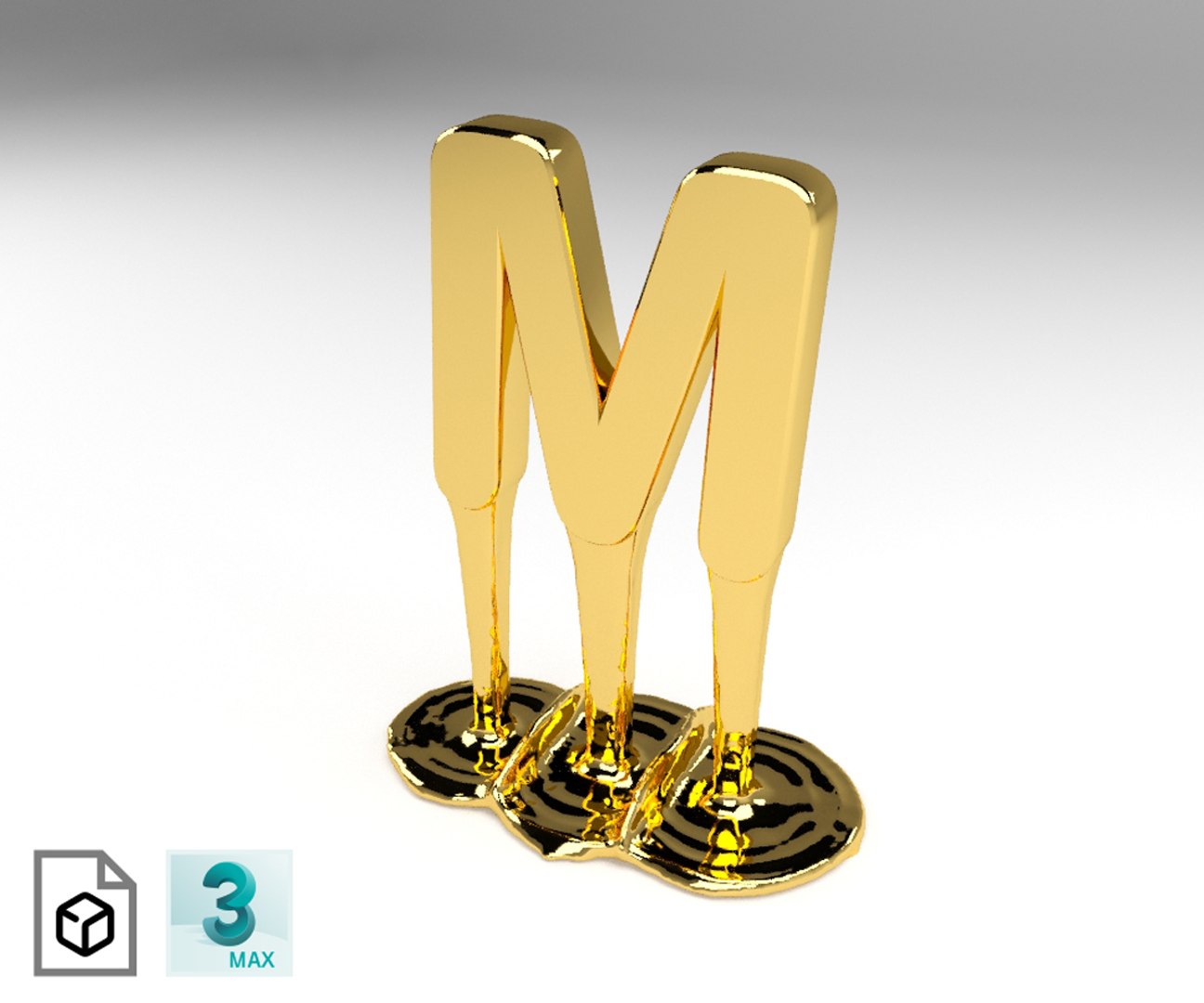 Letter 3D Model - TurboSquid 1408487