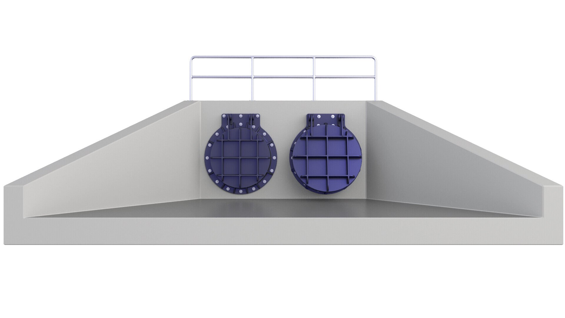 Concrete Sewer Storm Outlet Flap Gate 3 3D - TurboSquid 1979951