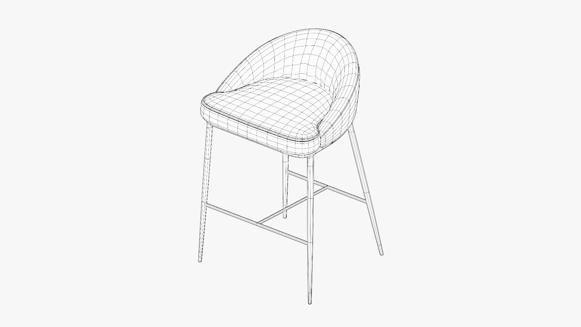 Stool Armchair 3D Model - TurboSquid 1978558