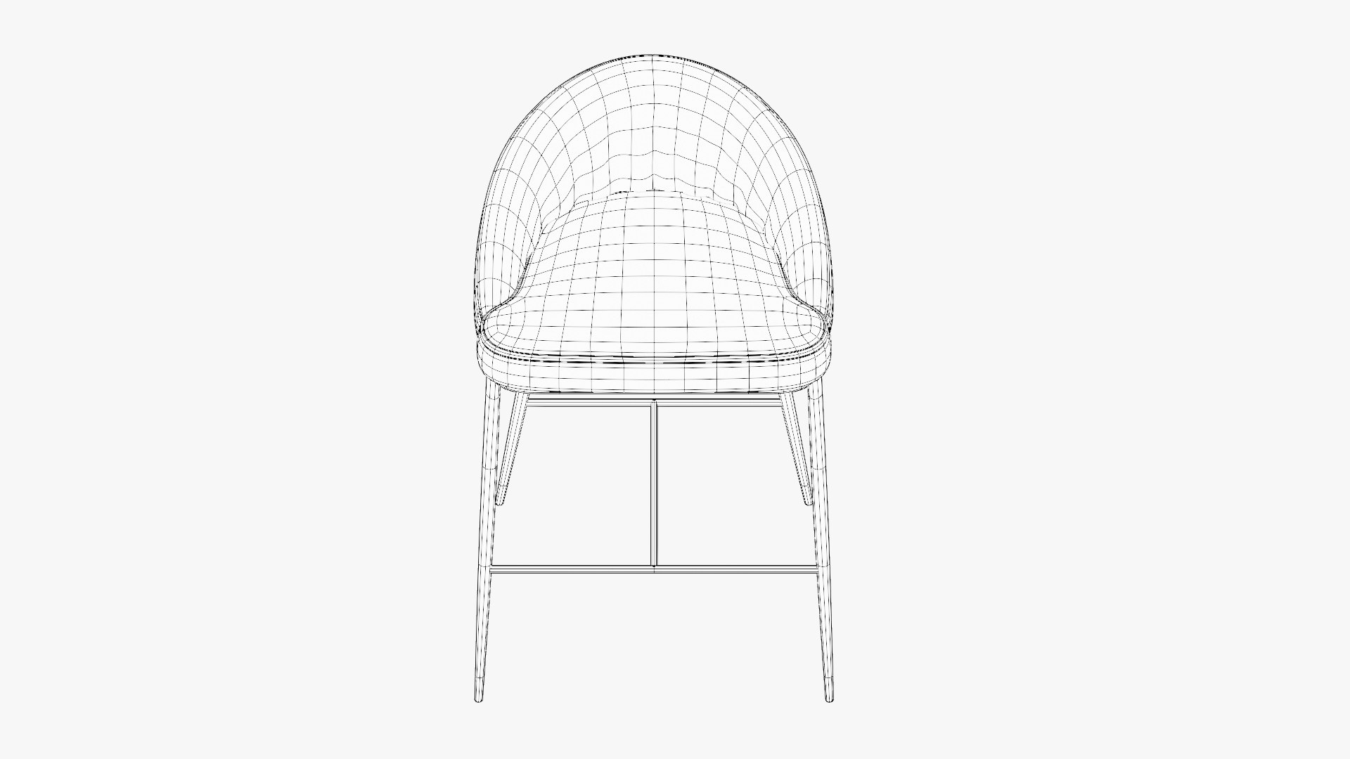 Stool Armchair 3D Model - TurboSquid 1978558