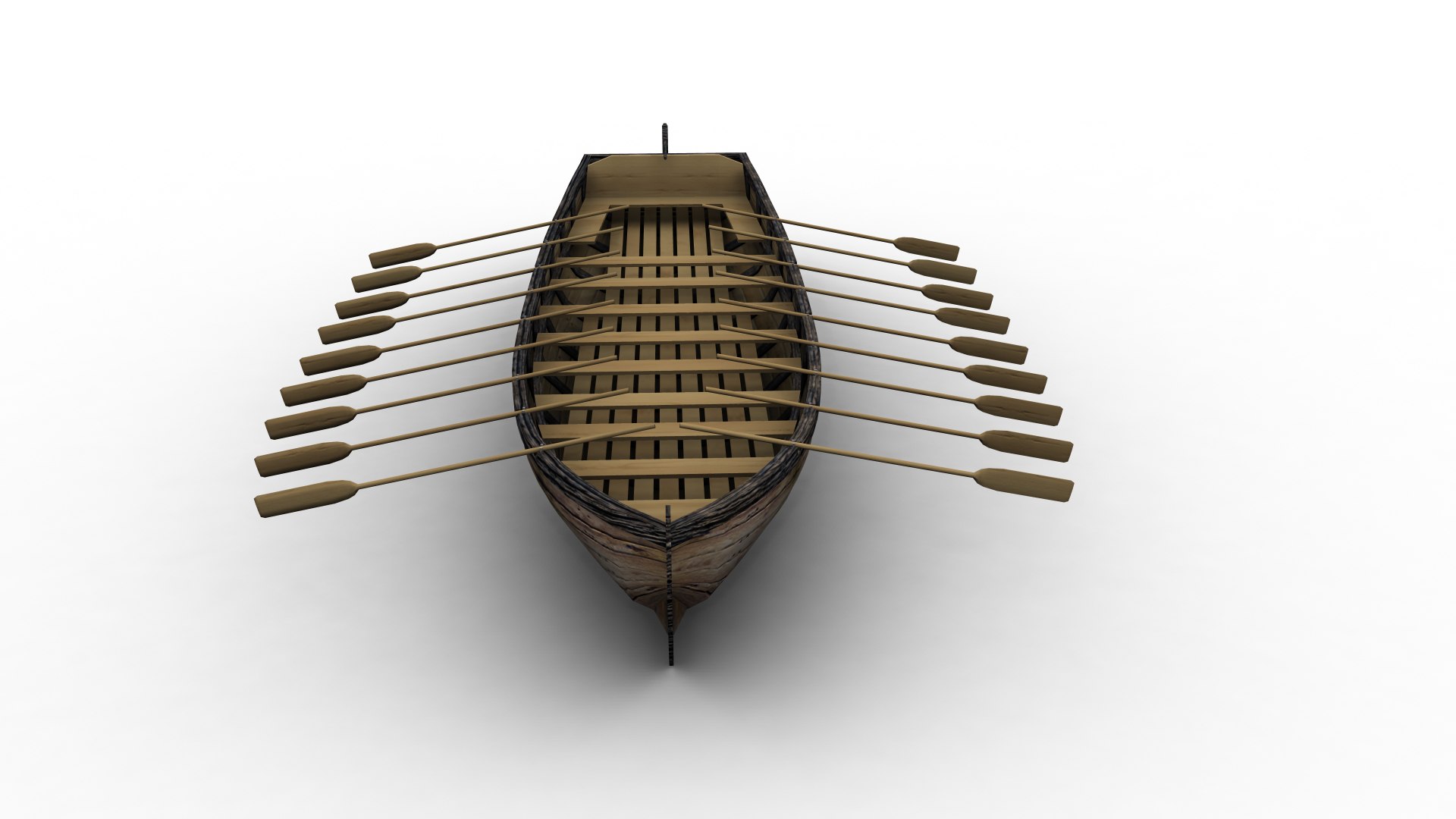 ship oared 3d model