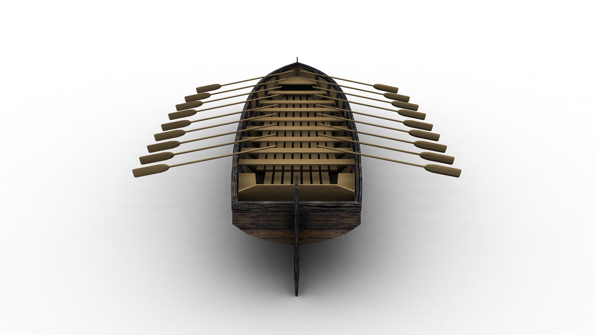 ship oared 3d model