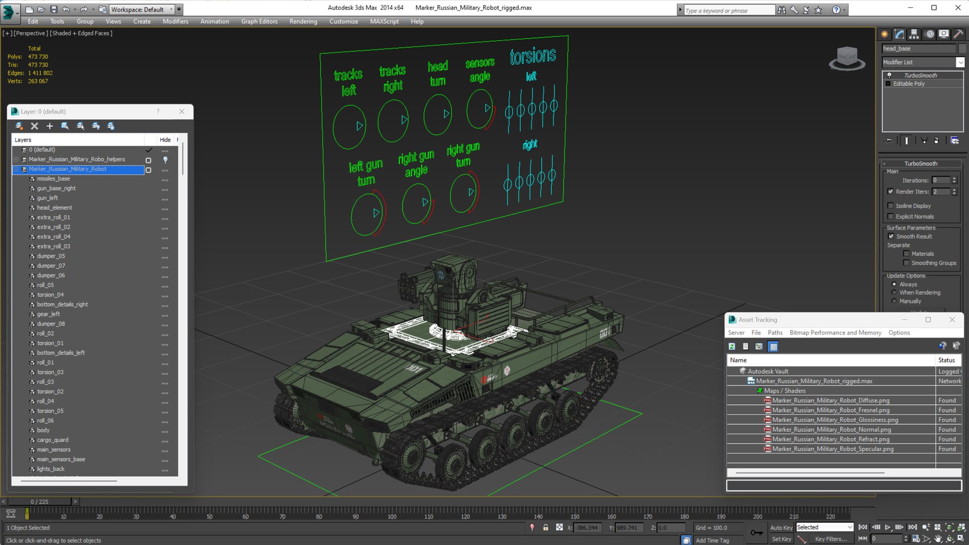Marker Russian Military Robot Rigged model - TurboSquid 2092961