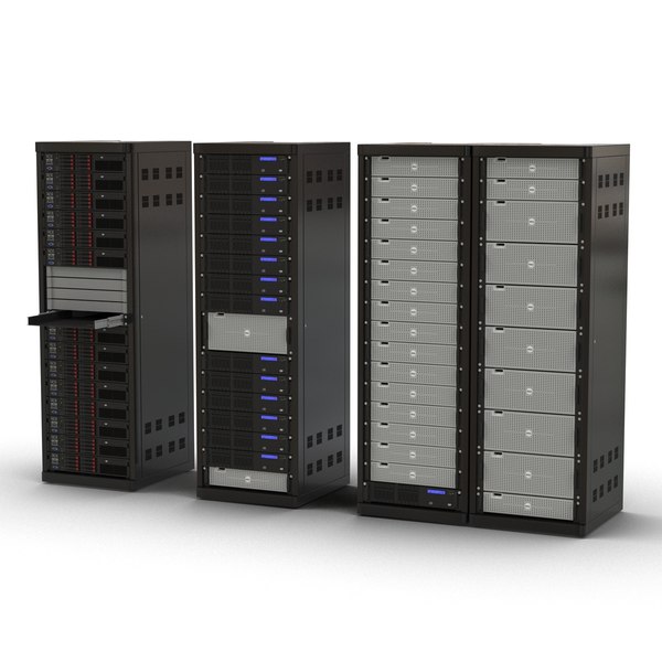 modelo 3d Conjunto de racks de servidores Dell - TurboSquid 993927