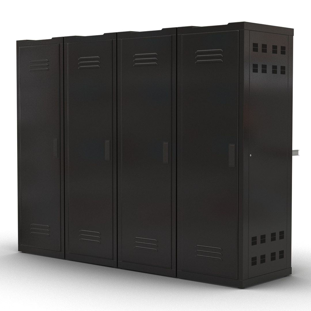 Dell Server Racks Set 3d Model