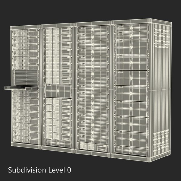modelo 3d Conjunto de racks de servidores Dell - TurboSquid 993927