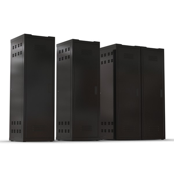 dell server racks set 3d model