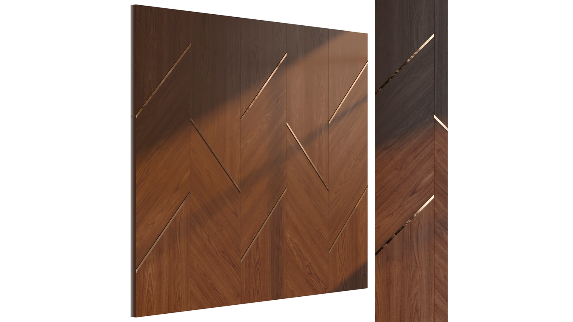 3D Wall Panel 0334-shpon Model - TurboSquid 2374028